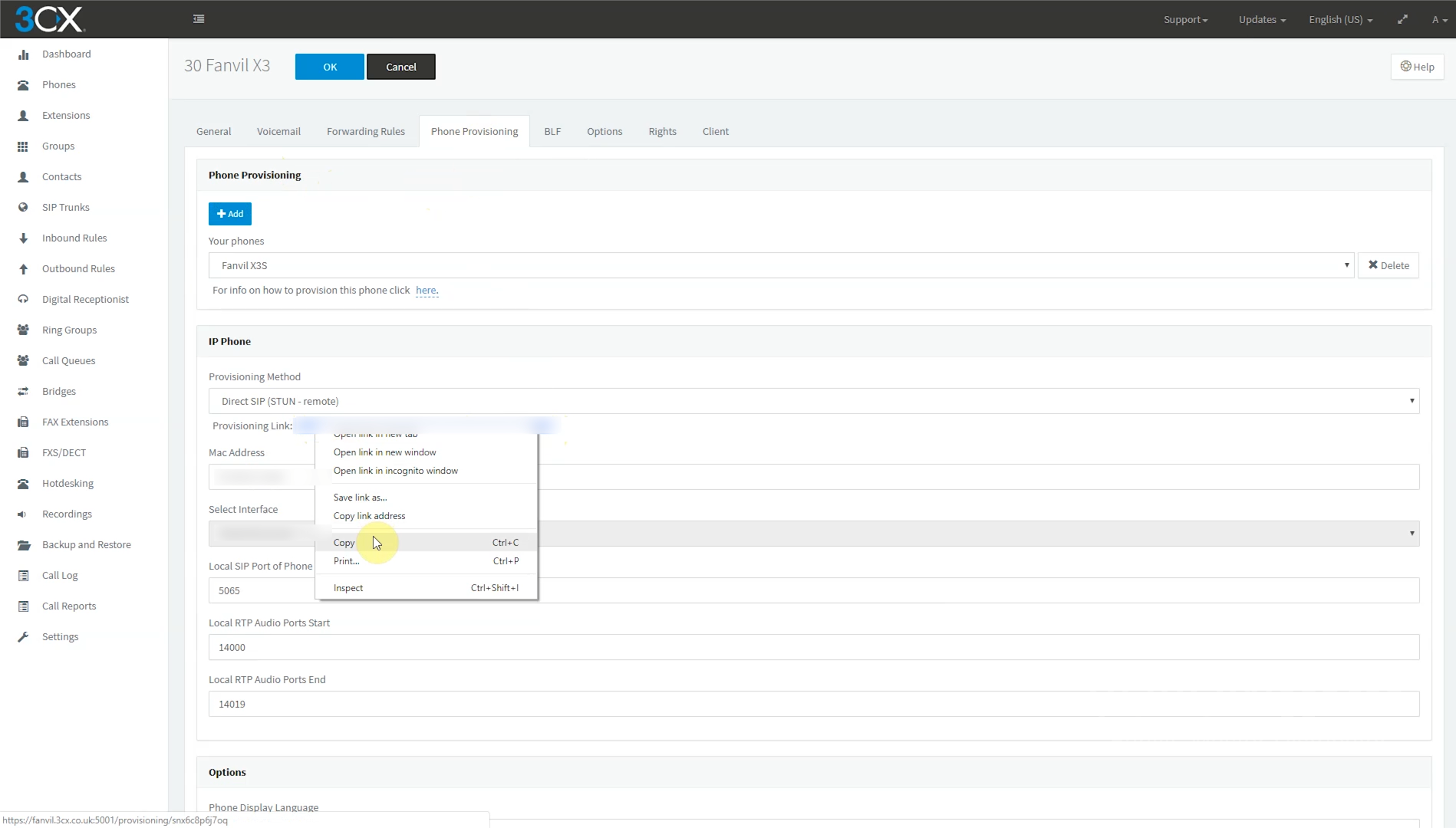 » How-to Remotely Provision A Fanvil Phone on 3CX - Yellowgrid